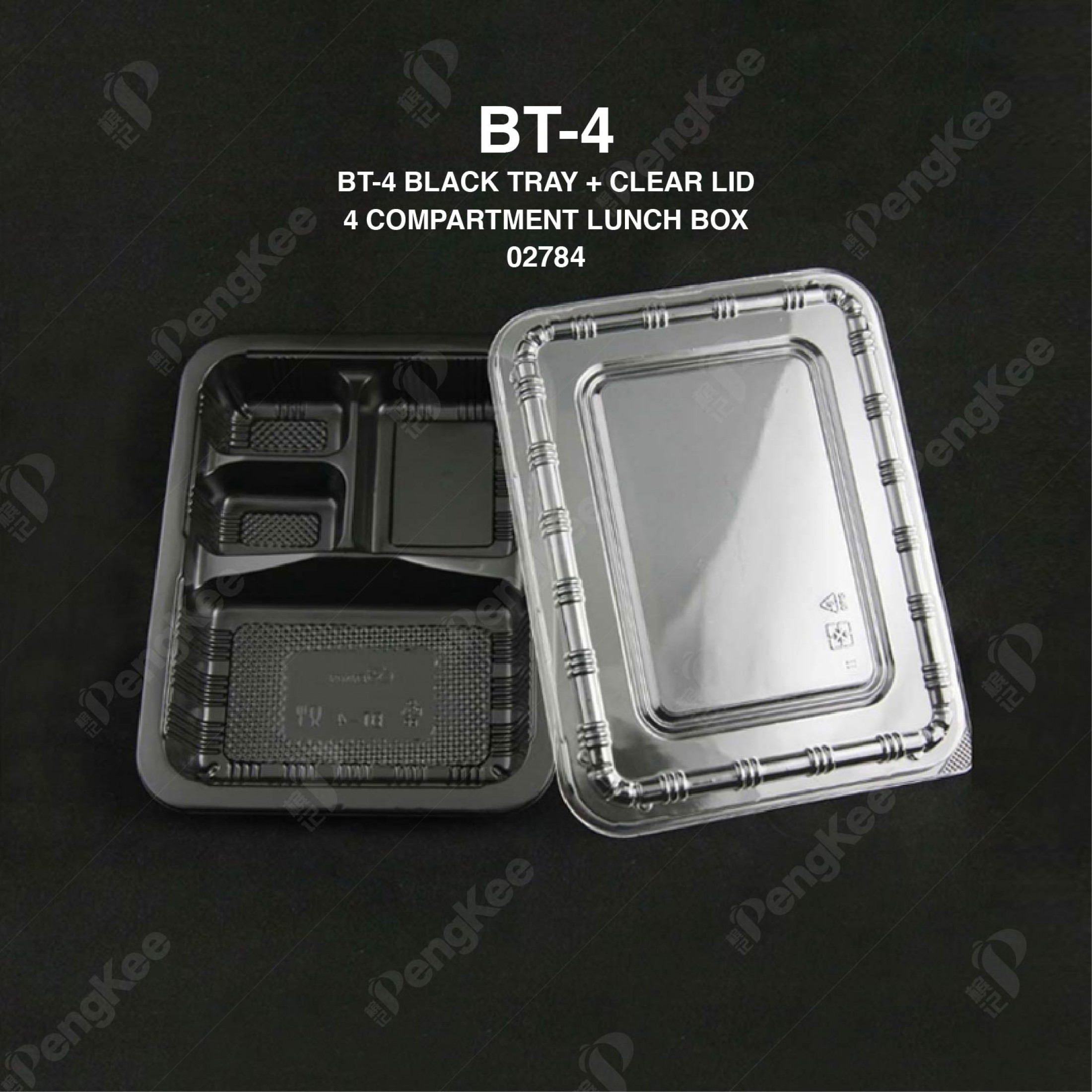 BT-4 LID (CLEAR) + TRAY (4 COMP.) - Peng Kee Enterprise Sdn Bhd ...