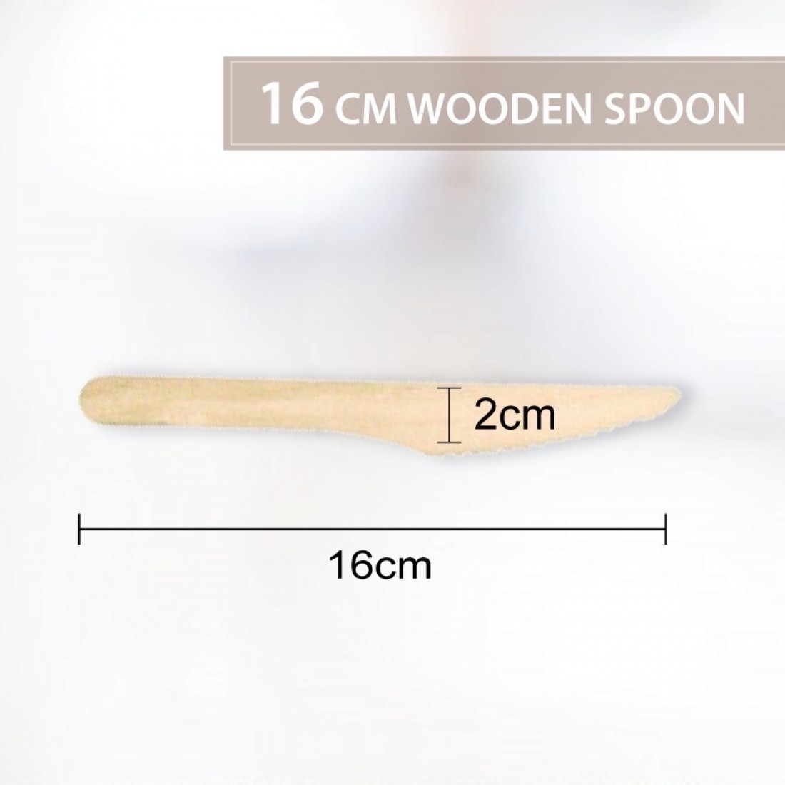DS1119 16CM WOODEN KNIFE 165*22*1.8mm (100'S X 50PKT (5000'S/CTN)
